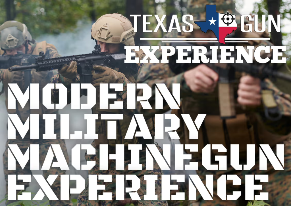 Modern Military Machine Gun Package - Texas Gun Experience